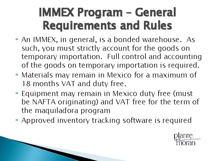 A Roadmap to Starting Operations in Mexico IMMEX