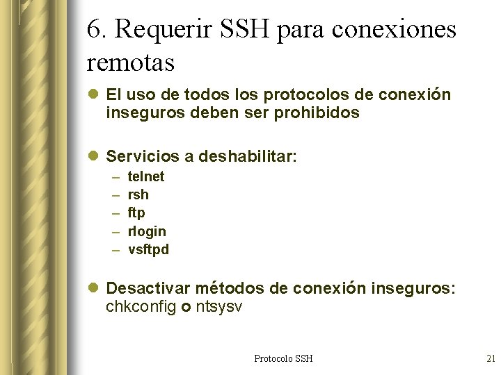 Protocolo SSH Ampliacin de Sistemas Operativos Jos Ral