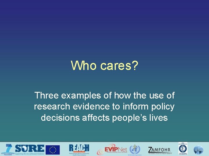 EvidenceInformed Health Policymaking What is evidence What is