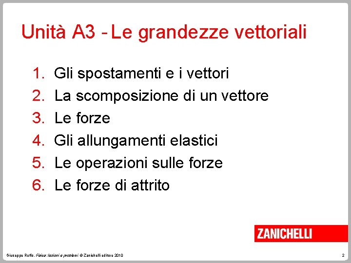 Giuseppe Ruffo Fisica lezioni e problemi Unit A
