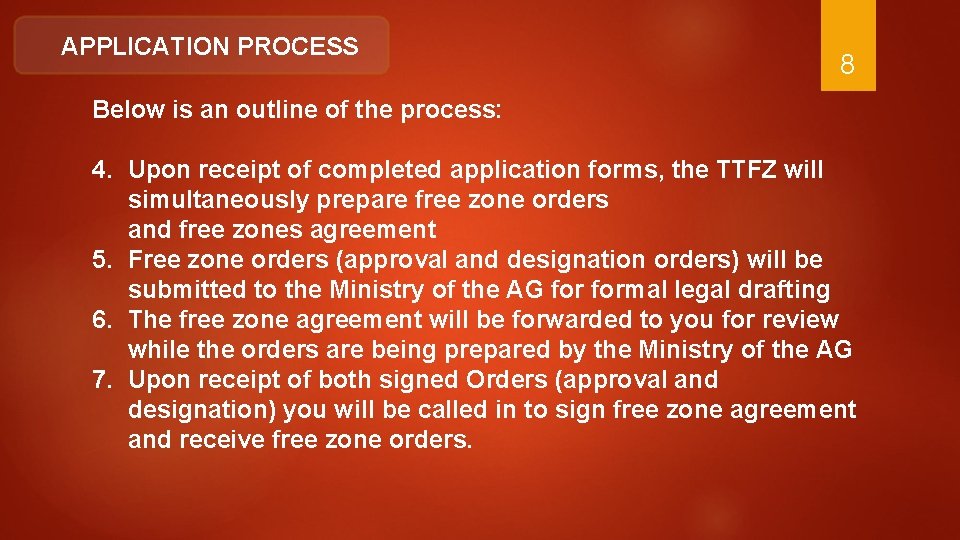 THE TRINIDAD AND TOBAGO FREE ZONES COMPANY LIMITED