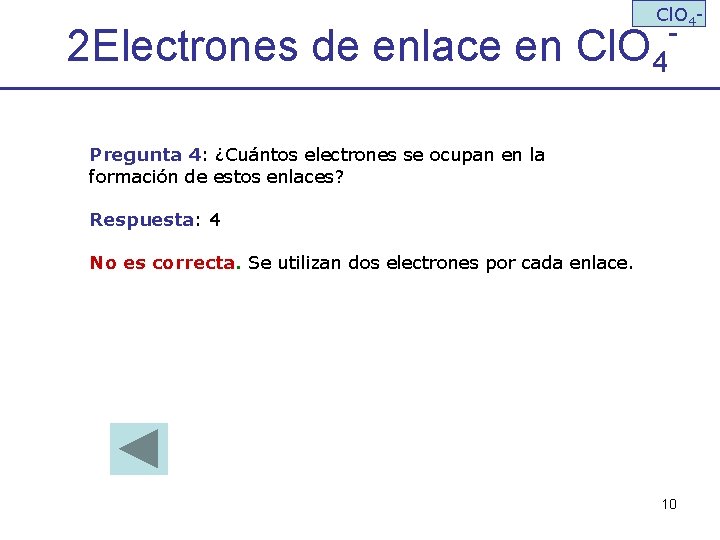 Estructura de Lewis de Cl O 4 Cl