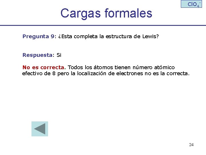 Estructura de Lewis de Cl O 4 Cl