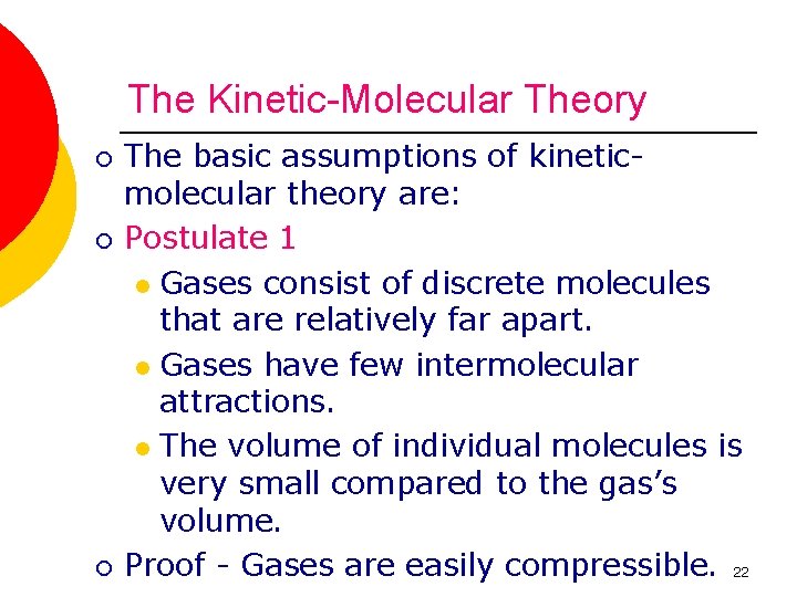 CHAPTER 12 GASES AND KINETICMOLECULAR THEORY 1 2