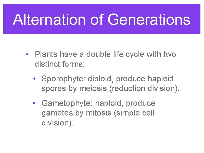 Plant Reproduction Creating the next generation W O