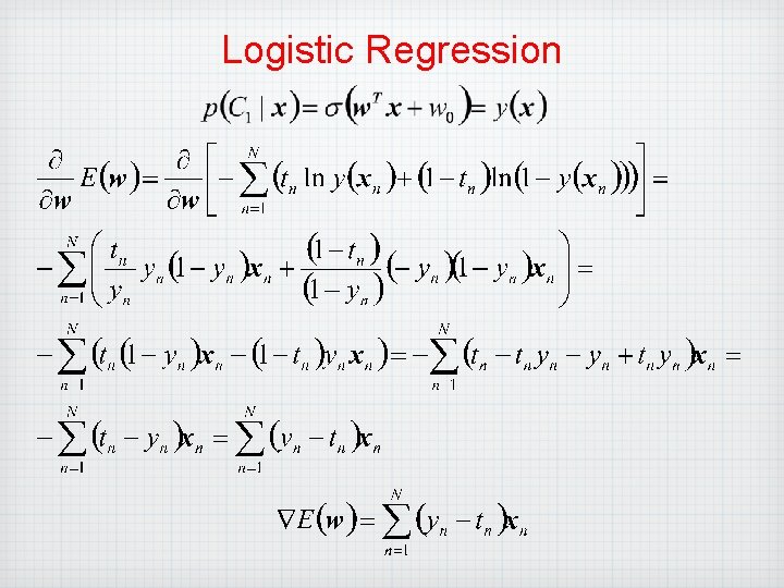 CS 782 Machine Learning Lecture 4 Linear Models