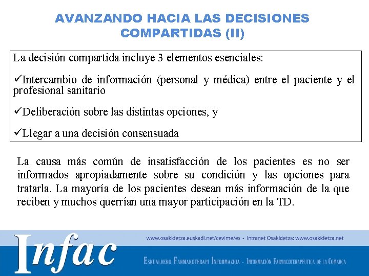 PARTICIPACIN DEL PACIENTE EN LA TOMA DE DECISIONES