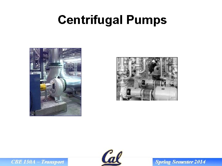Pumps CBE 150 A Transport Spring Semester 2014