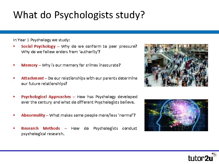 Welcome to Psychology Taster Lesson Activity 1 True