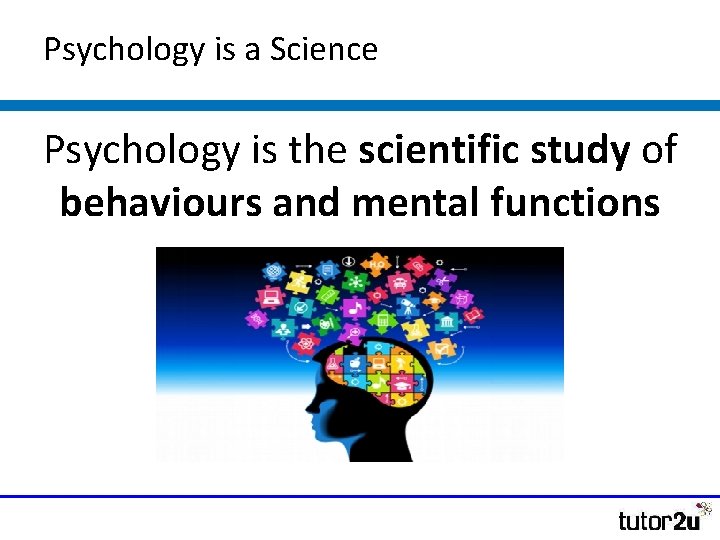 Welcome to Psychology Taster Lesson Activity 1 True