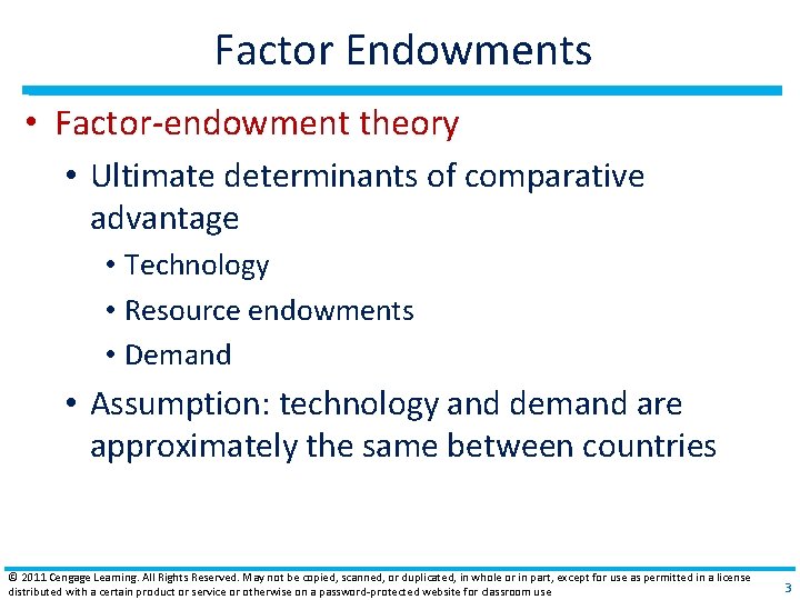 Sources of Comparative Advantage Power Point slides prepared