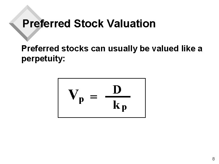Chapter 2 Valuation of Stocks and Bonds 1