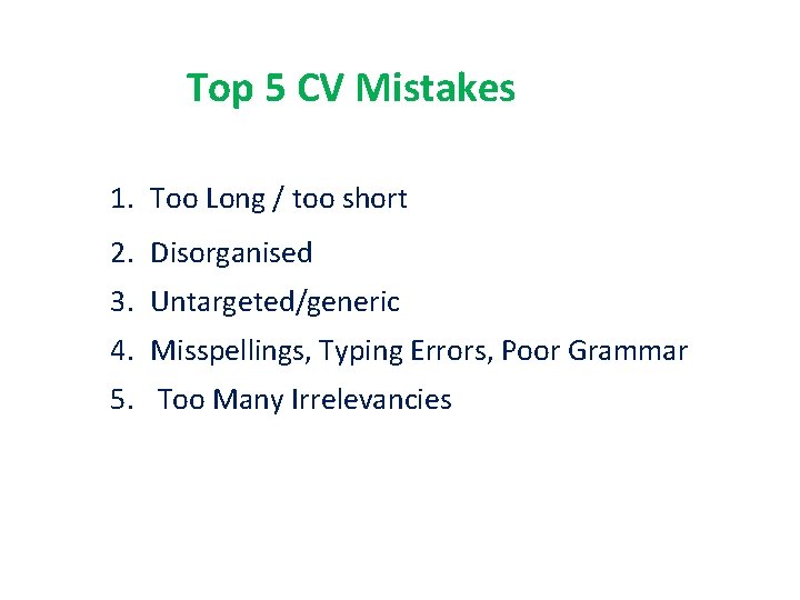 Writing an Effective CV Sarah Blackford Head of