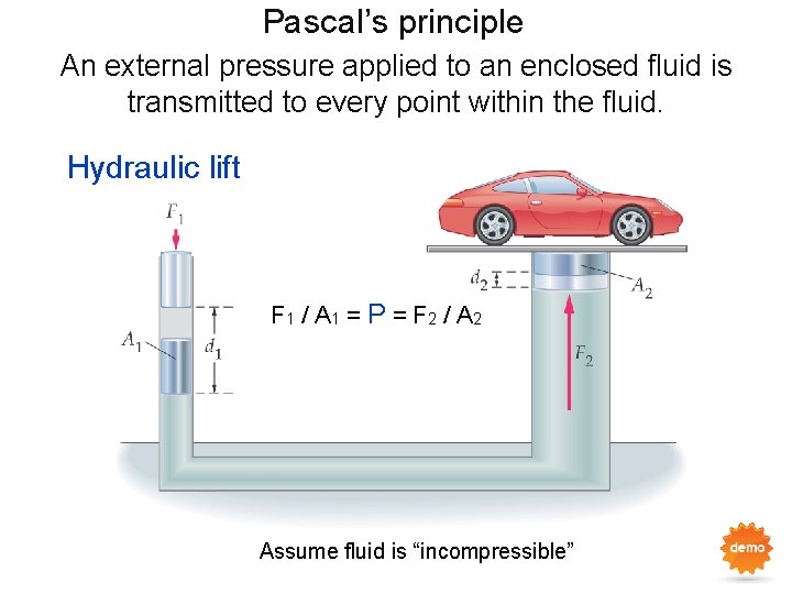 Chapter 15 Fluids Pressure is force per unit