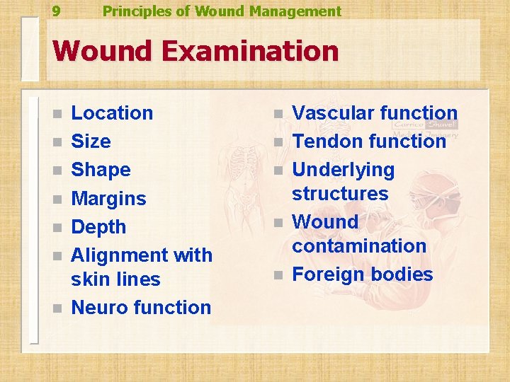 Wound Management UNC Emergency Medicine Medical Student Lecture