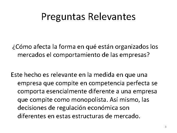 Estructura de Mercado y Precios 1 Preguntas Relevantes