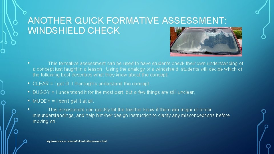 ASSESSMENT WHAT ARE THE PURPOSES OF VARIOUS TYPES