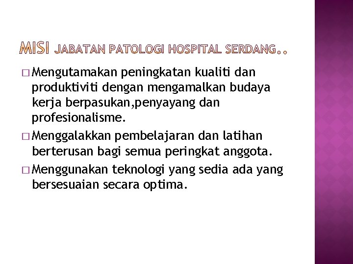 Program latihan Pra Klinikal adalah wajib bagi pelatih
