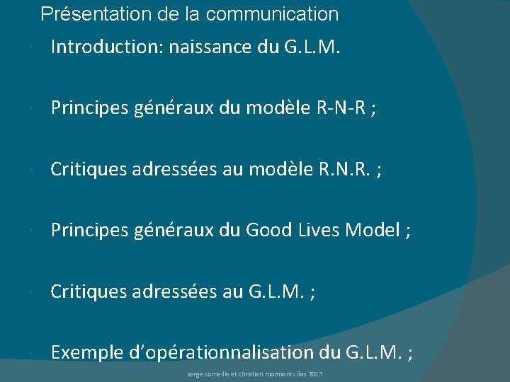 LE GOOD LIVES MODEL UN MODLE NOVATEUR DE