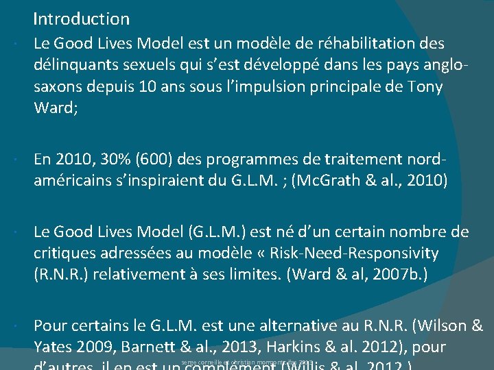 LE GOOD LIVES MODEL UN MODLE NOVATEUR DE