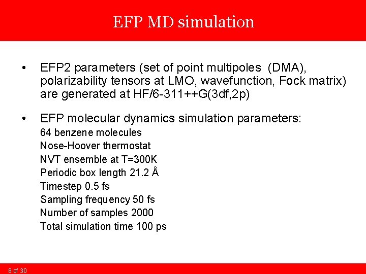 VERY LARGE MOLECULAR SYSTEMS Polymer Aggregation Protein Folding
