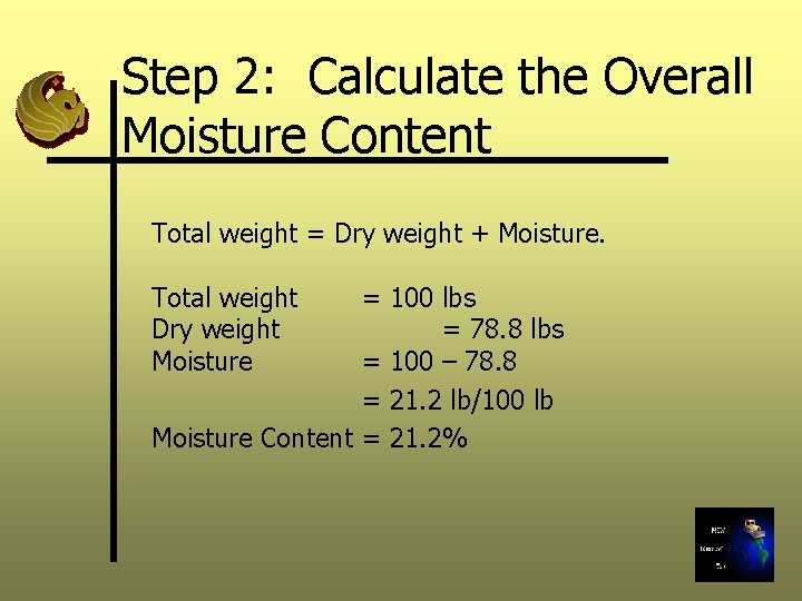Estimation of the Moisture Content in Typical MSW