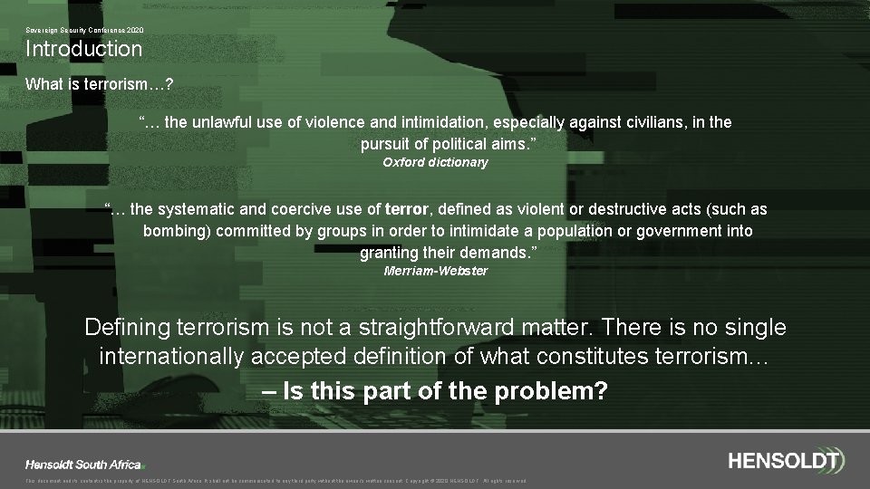 Introduction SADC and terrorism August 2020 W J