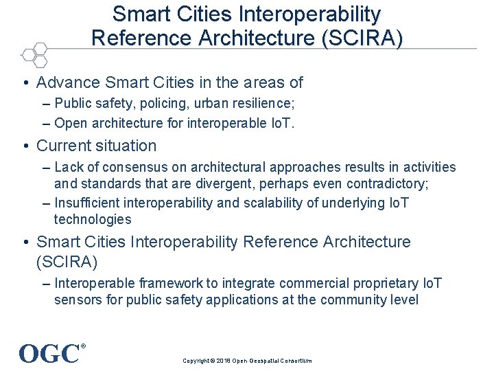 Smart City Interoperable Reference Architecture SCIRA Next Steps