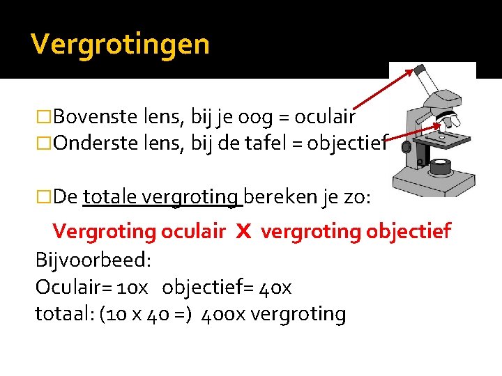 Thema 3 Organen en cellen Bs 23 Microscoop