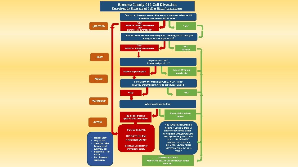 BROOME COUNTY 911 DISTRESSED CALLER DIVERSION PROGRAM WEBINAR