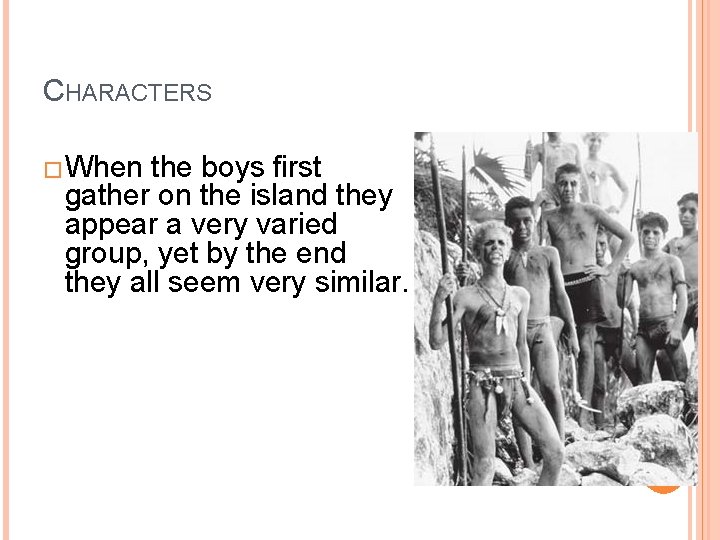 UNIT 2 CHARACTER CLAIM LOTF TABLE OF CONTENTS