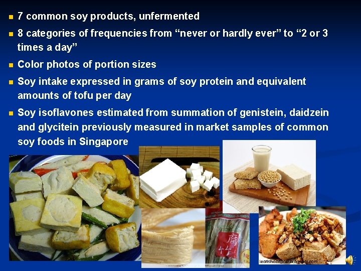 Does Soy Food Affect the Risk of Diabetes