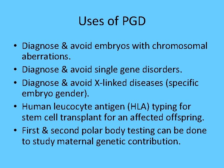 Preimplantation Genetic Diagnosis PGD in Medicine Dr Hazem