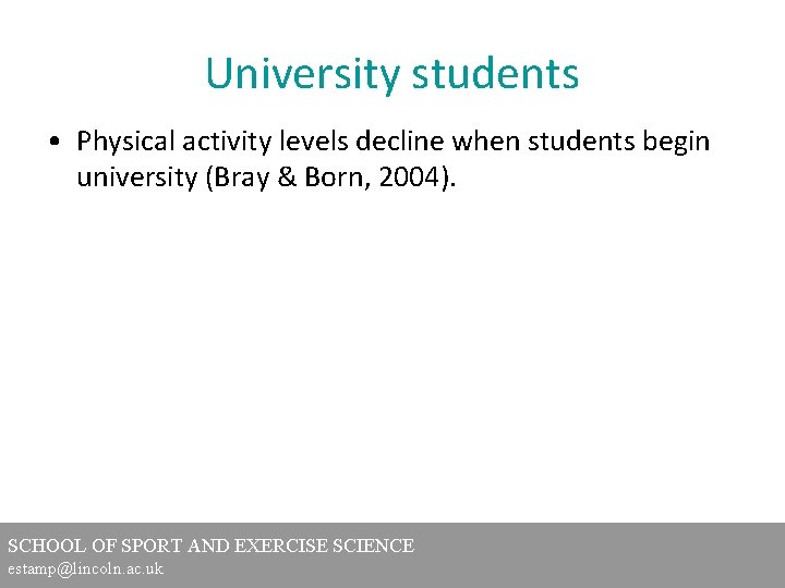 Relationships between mental toughness physical activity and barriers