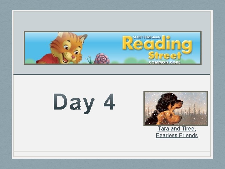 Tara and Tiree Fearless Friends Tara and Tiree