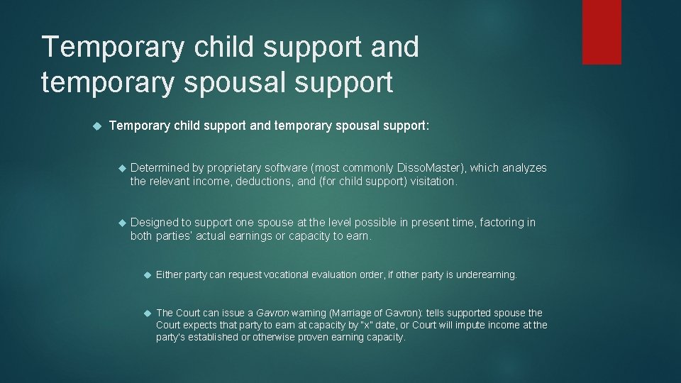 Introduction to Family Law CONSIDERATIONS FOR HELPING FAMILIES