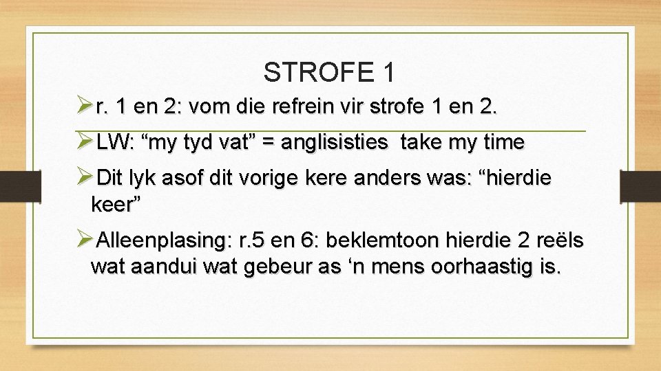 Rondom my Dawie de Jager Eienskappe van n