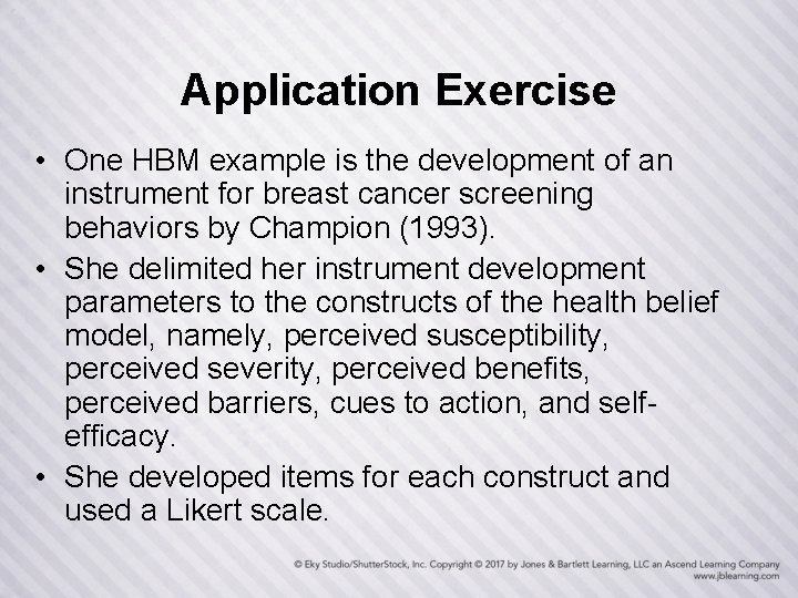 CHAPTER 3 The Health Belief Model Historical Perspectives