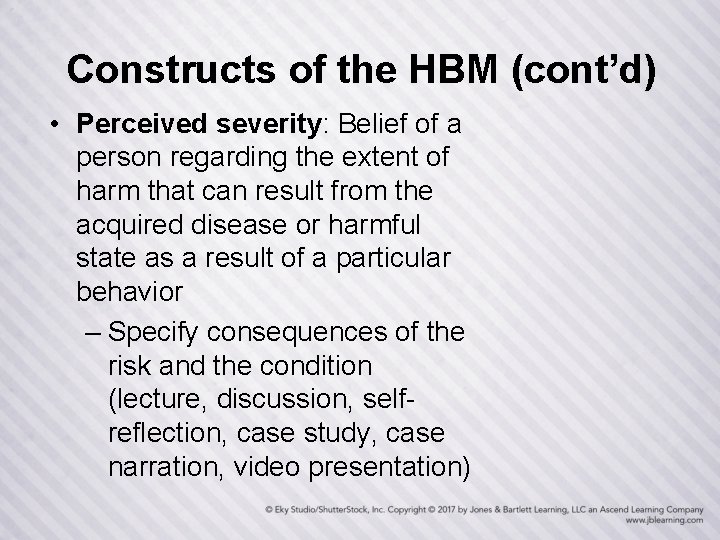 CHAPTER 3 The Health Belief Model Historical Perspectives