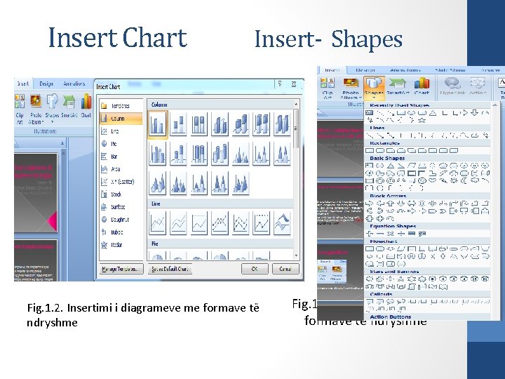Insertimi i objekteve t ndryshme n slajde Lnda