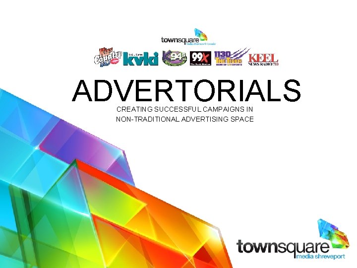 ADVERTORIALS CREATING SUCCESSFUL CAMPAIGNS IN NONTRADITIONAL ...
