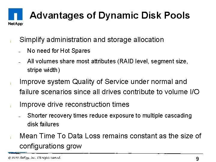 Dynamic Disk Pools Feature Introduction 1 IBM storage