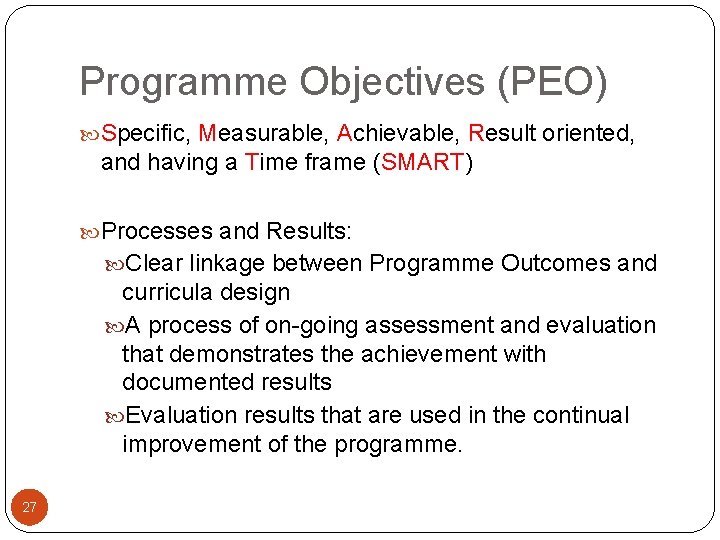 Outcome Based Education OBE and Blooms Taxonomy EET