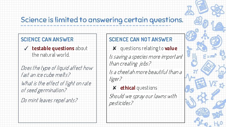 Science 421 Nature of Science September 2018 Scully