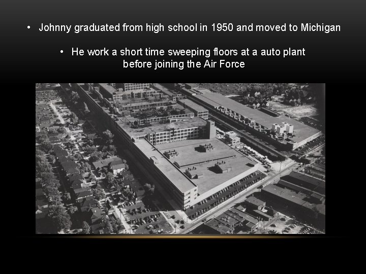 Presentation by Pete Flanders Johnny Cash was born