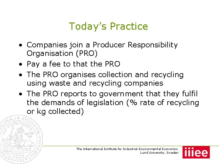 Trends in Extended Producer Responsibility within Enterprises Thomas