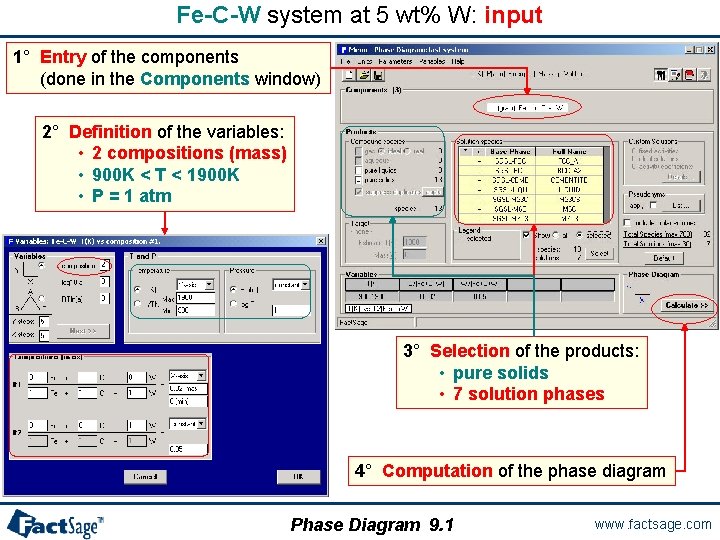 The Phase Diagram module Use the Phase Diagram