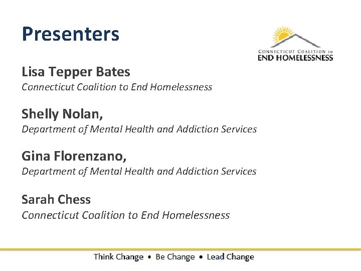 Accessing Substance Use Services Presenters Lisa Tepper Bates