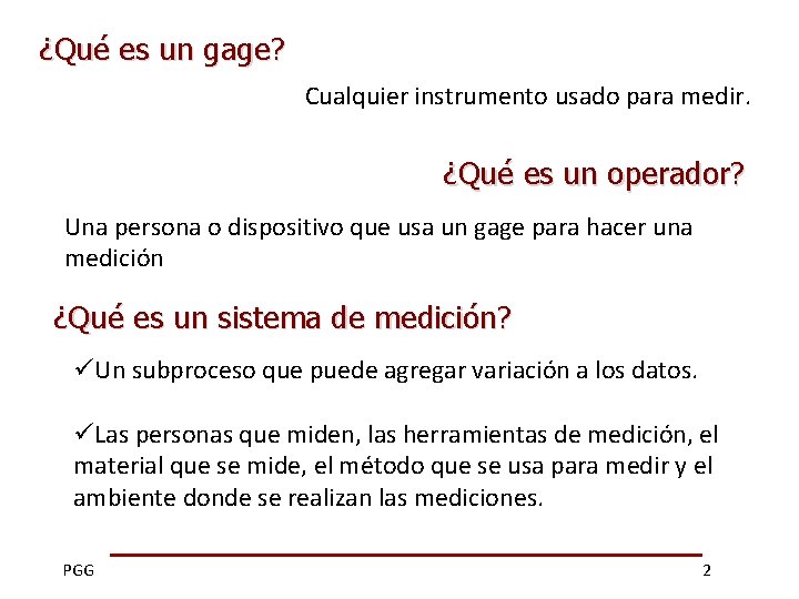 Calidad de las Mediciones Repetibilidad y Reproducibilidad RR