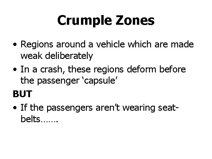 Contemporary science issues Lesson 18 Car Crash Safety